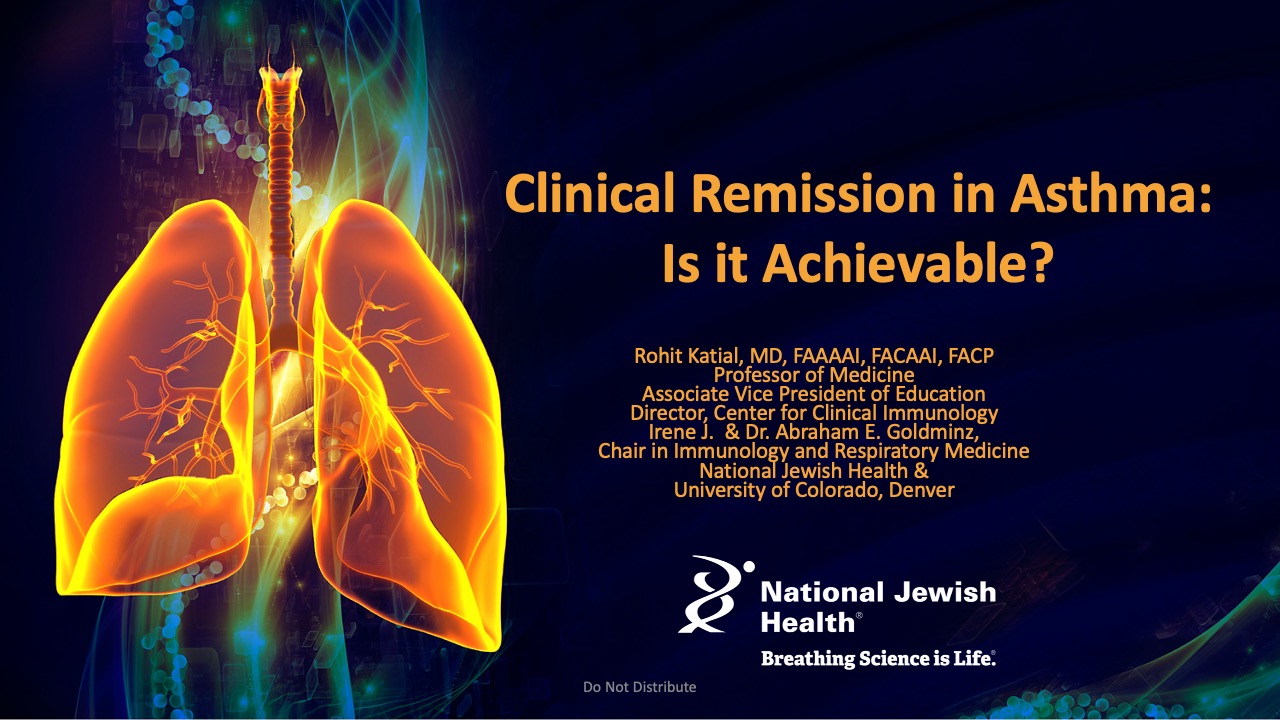 Clinical Remission in Asthma | WSAAI | Western Society of Allergy ...