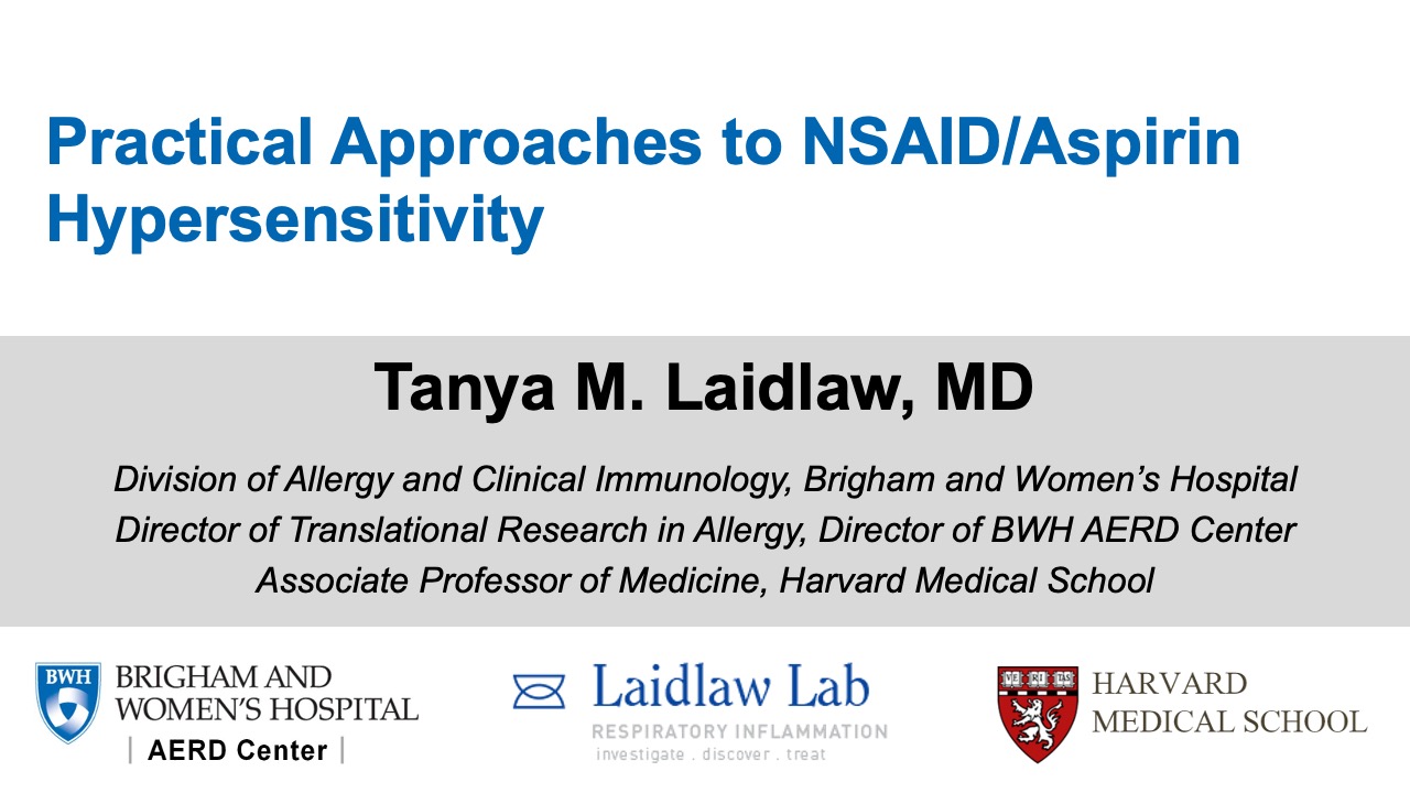 Practical Approaches to NSAID/Aspirin Hypersensitivity | WSAAI ...