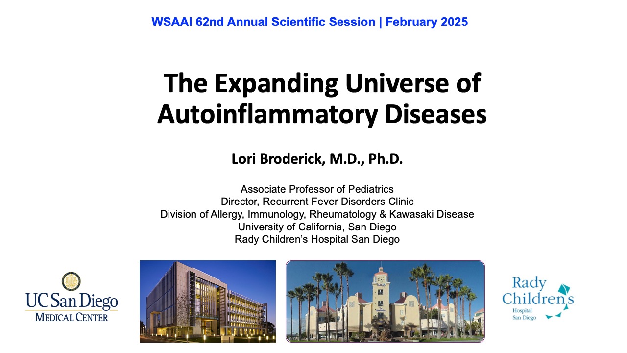The Expanding Universe of Autoinflammatory Diseases | WSAAI | Western ...